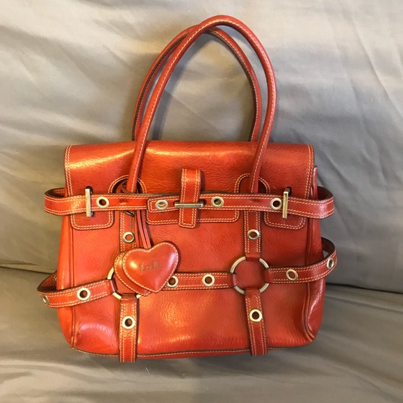 Luella | Bags | Luella Mini Giselle Red Leather Tote | Poshmark